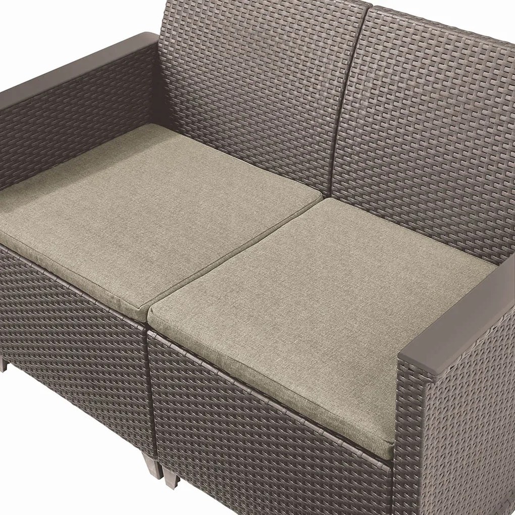 KETER ELODIE 2 SEATER Set zahradní s úložným stolem, cappuccino/písková 17211877