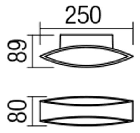 Redo 01-1329 nástěnné LED svítidlo Eigher matně bílé, 8W, 3000K, 25cm