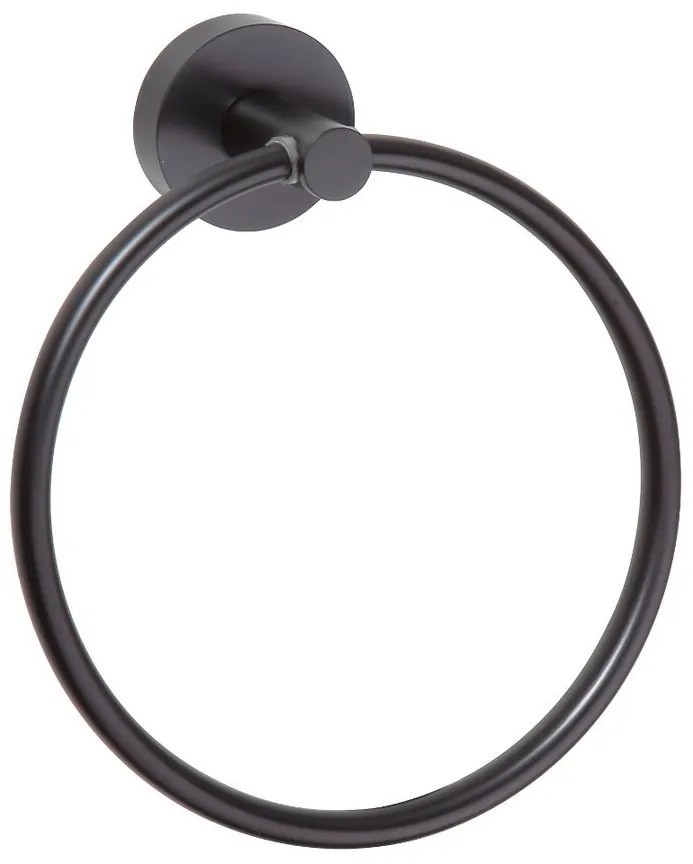 Sapho, X-ROUND BLACK držák ručníků kruh, černý, XR411B