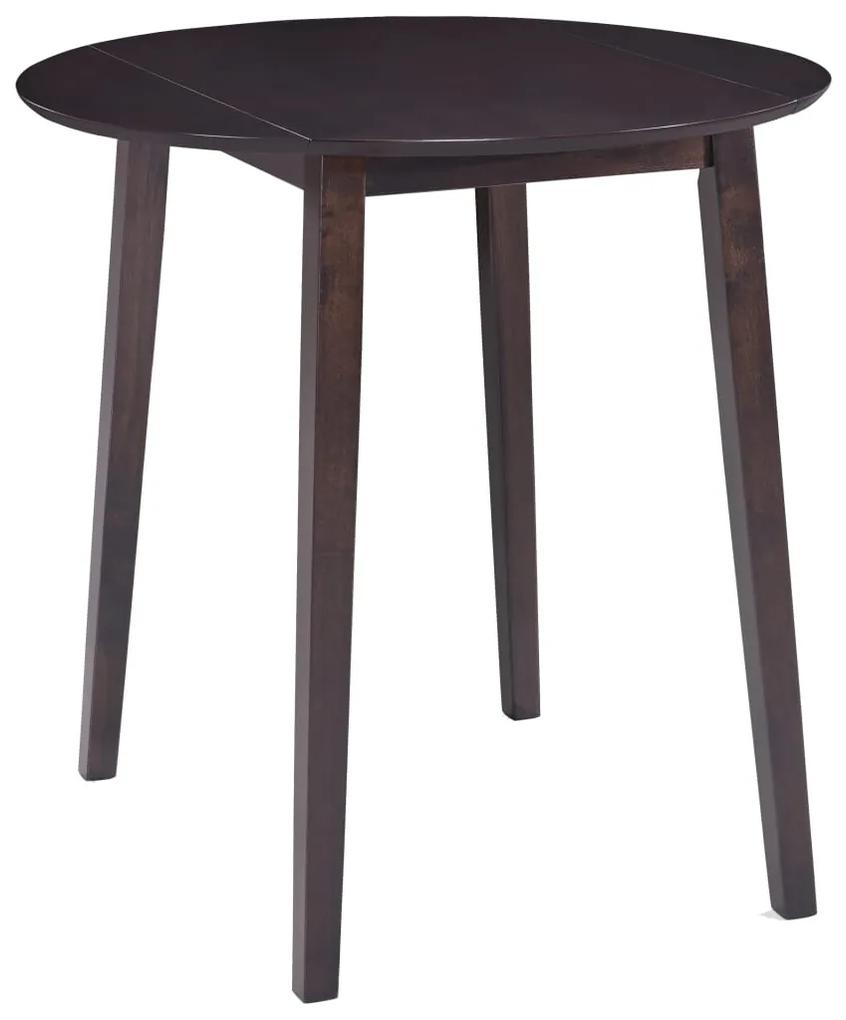 245544 vidaXL Barový stůl z masivního dřeva 90 x 91 cm tmavě hnědý