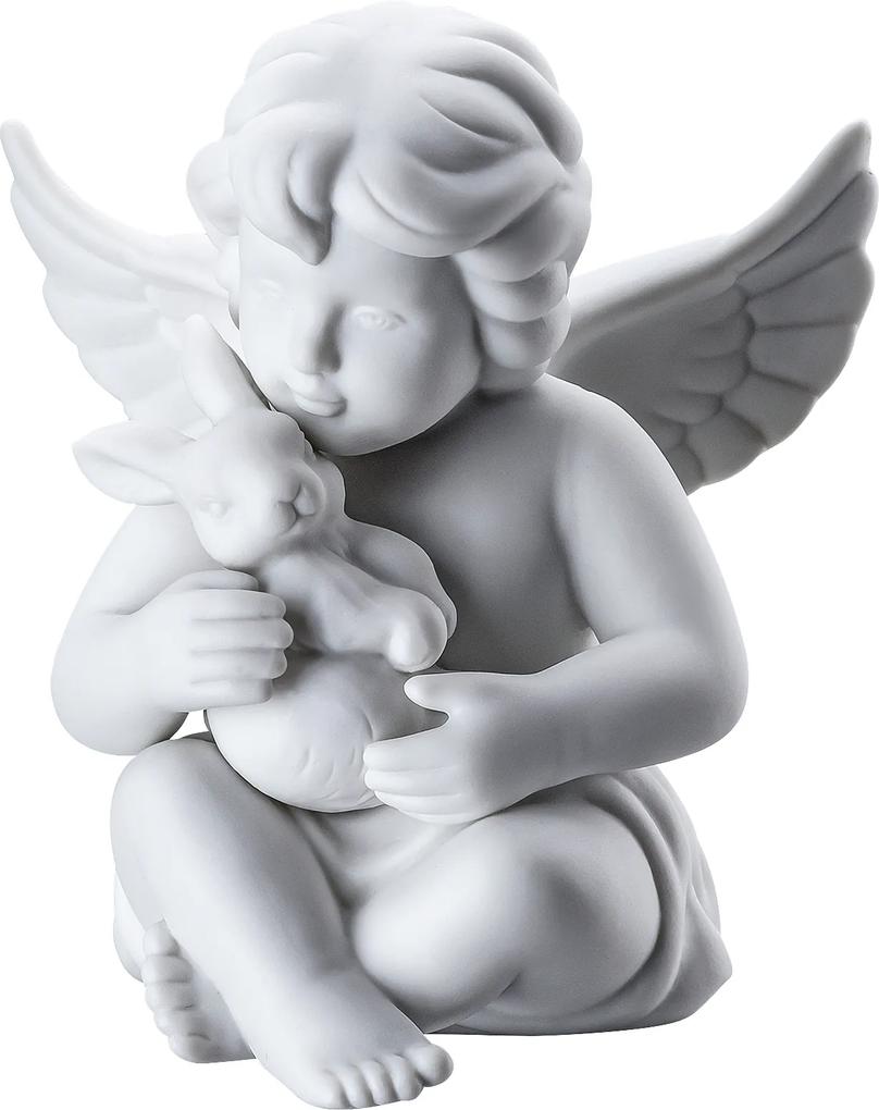 Figurka Classic anděl s králíčkem velká