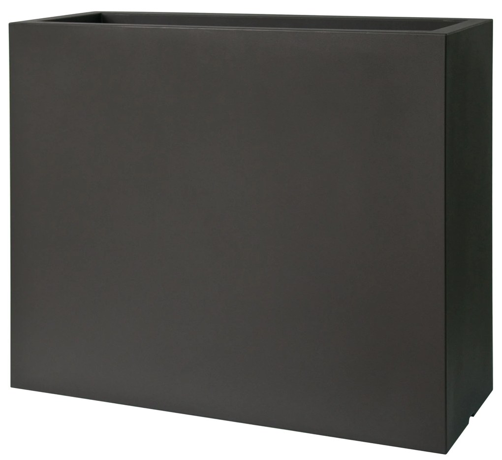 Plust - Designový květináč KUBE HIGH, 80 x 30 x 70 cm - černý