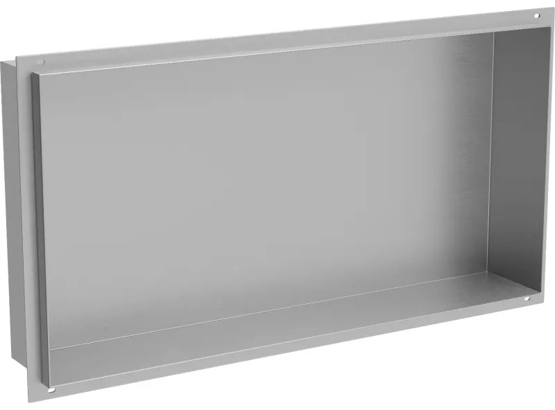 Mexen X-Wall-NR zapuštěná police bez obruby 60 x 30 cm, inox - 1911603010