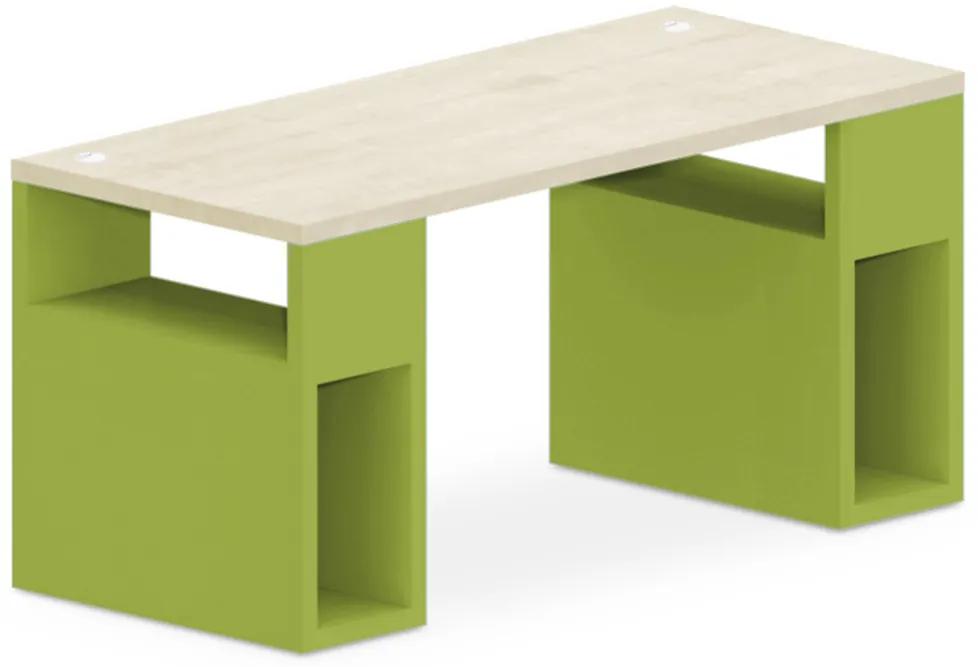 Artspect DS304-D-1607 - Stůl s úložnými podnožemi 160x70cm - Ocean Green