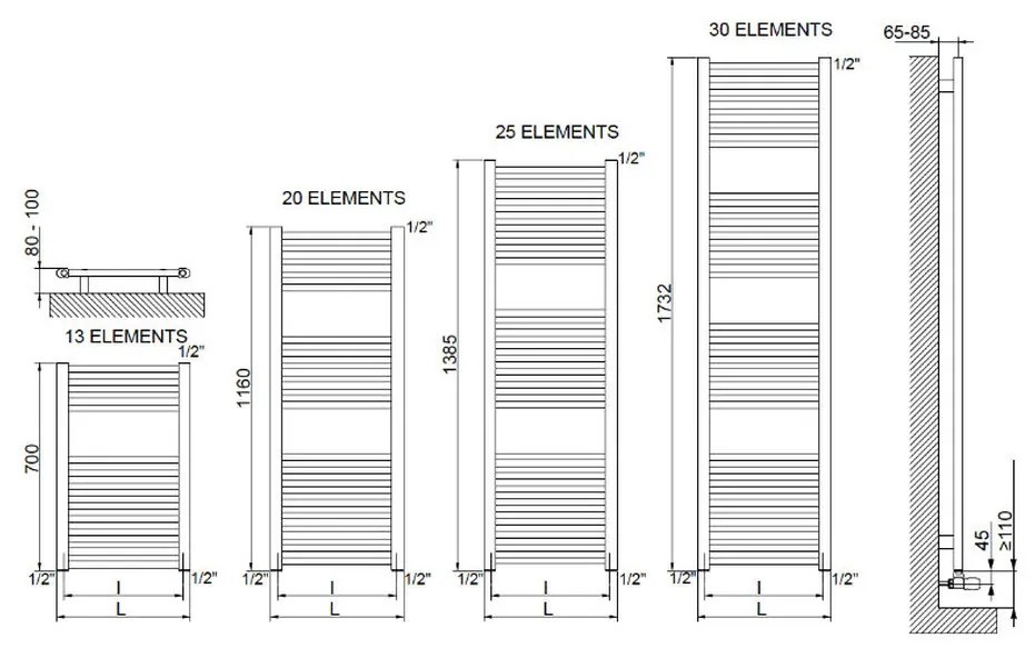 Cordivari Lisa 22 - radiátor 700x600 mm, bílá 3551646101004