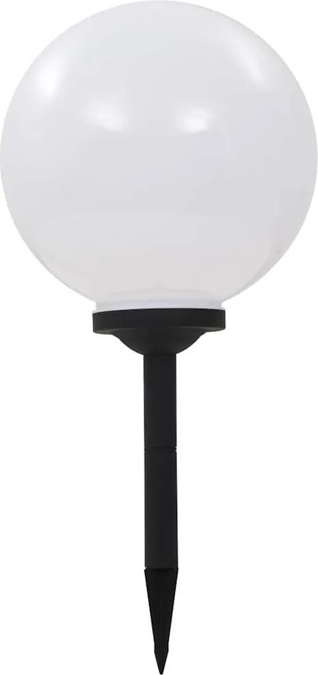 Zahradní solární lampy 4 ks LED kulovité 30 cm RGB 277127