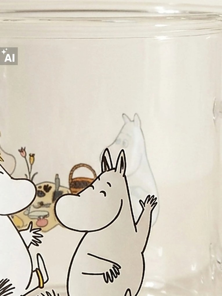 Sinsay - Skleněný hrnek s uchem The Moomins - vícebarevná