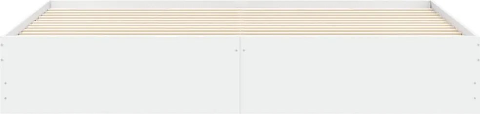 Rám postele se zásuvkami bílý 200 x 200 cm kompozitní dřevo 3207245