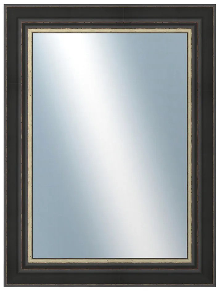 DANTIK - Zarámované zrcadlo - rozměr s rámem cca 60x80 cm z lišty GREECE černá (2641)