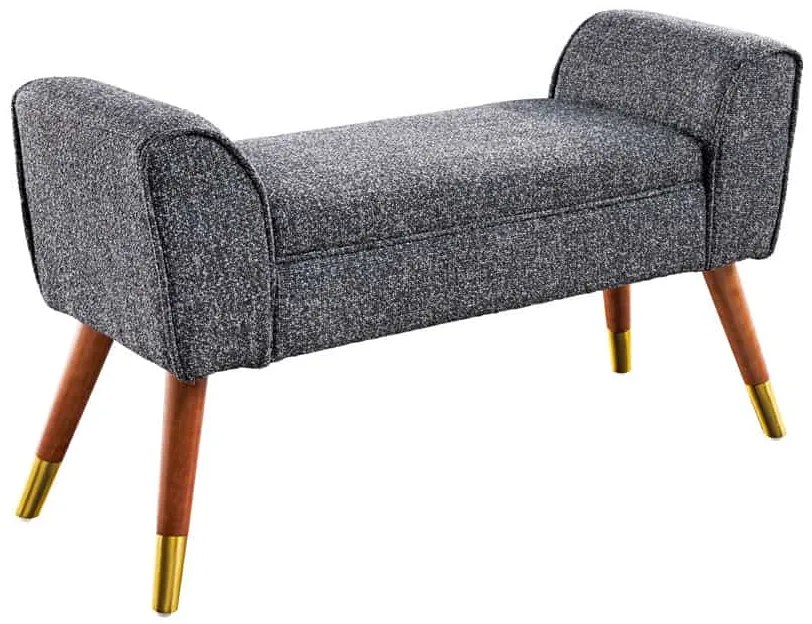 Designová lavice Dafina 90 cm antracitová