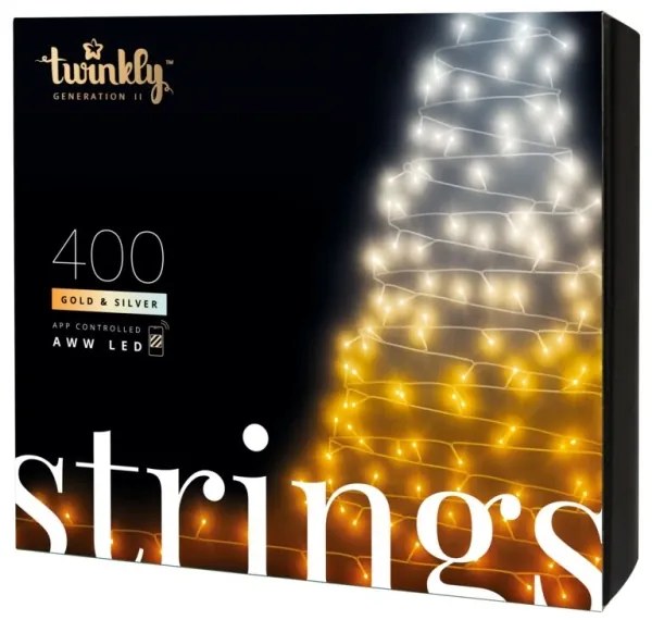 Twinkly TWS400GOP-BEU - LED Venkovní vánoční řetěz 400xLED 35,5m IP44 Wi-Fi