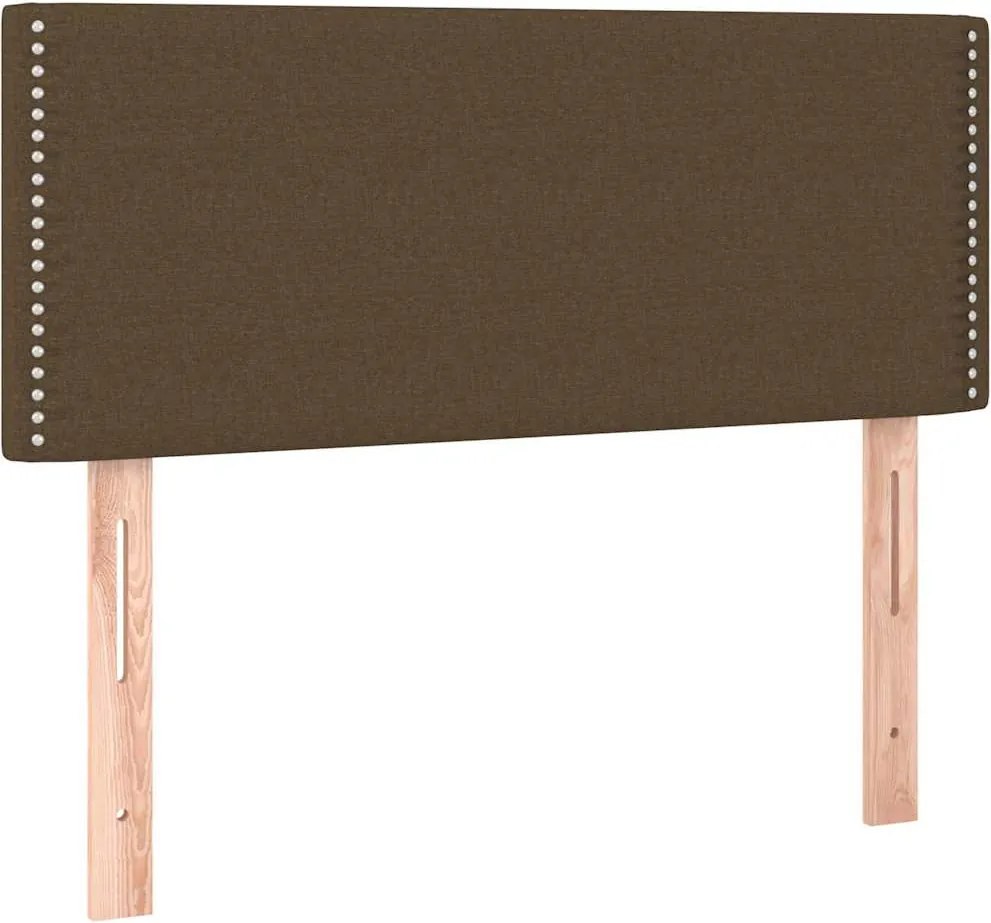 Box spring postel s matrací tmavě hnědá 100 x 200 cm textil 3126704