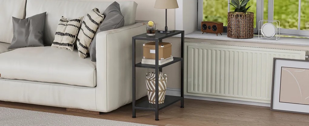 Odkládací stolek Houseland Vantim černý