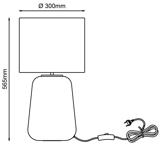 Brilliant - Stolní lampa HYDRA 1xE27/60W/230V žlutá