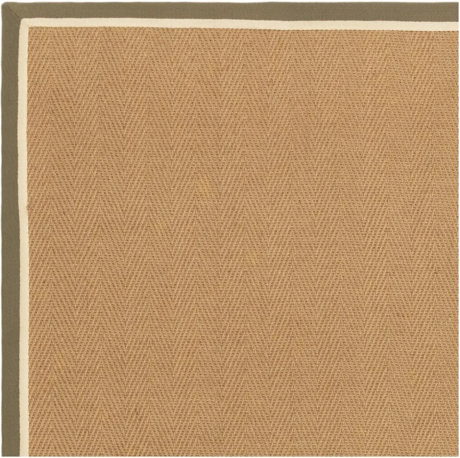 Khaki/v přírodní barvě oboustranný/ručně tkaný jutový koberec 120x170 cm Bordo Herringbone Khaki – Asiatic Carpets