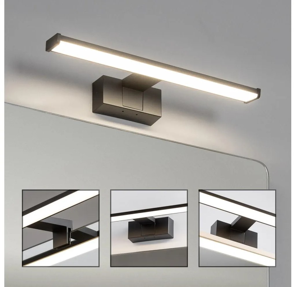 Brilagi - LED Koupelnové osvětlení zrcadla VESTRA LED/8W/230V 40 cm IP44 černá
