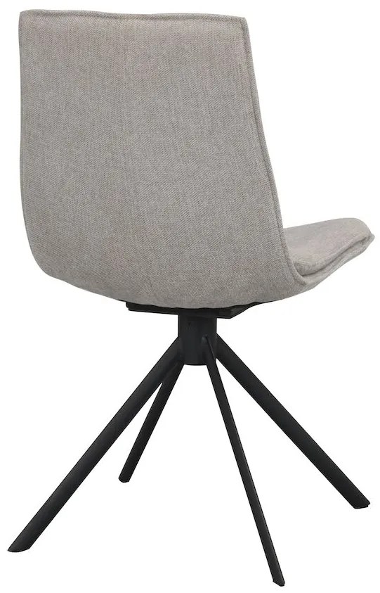 Rowico Otočná židle LOWELL šedý textil 120201