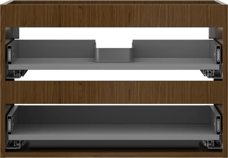 Mexen Box-A, závěsná skříňka 70 cm, 2 zásuvky, ořech, 91AX0-0700-470-2-86