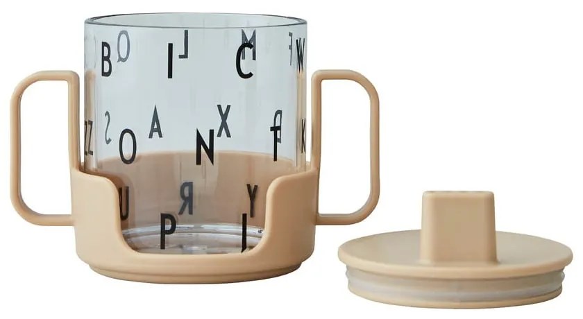 Béžový dětský hrnek Design Letters Grow With Your Cup