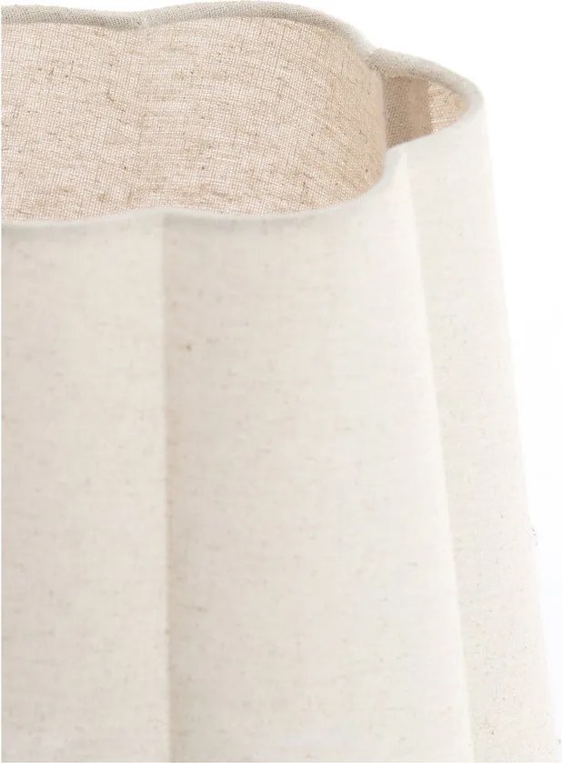 Bílá stolní lampa s textilním stínidlem (výška 50 cm) Musaby – Light & Living