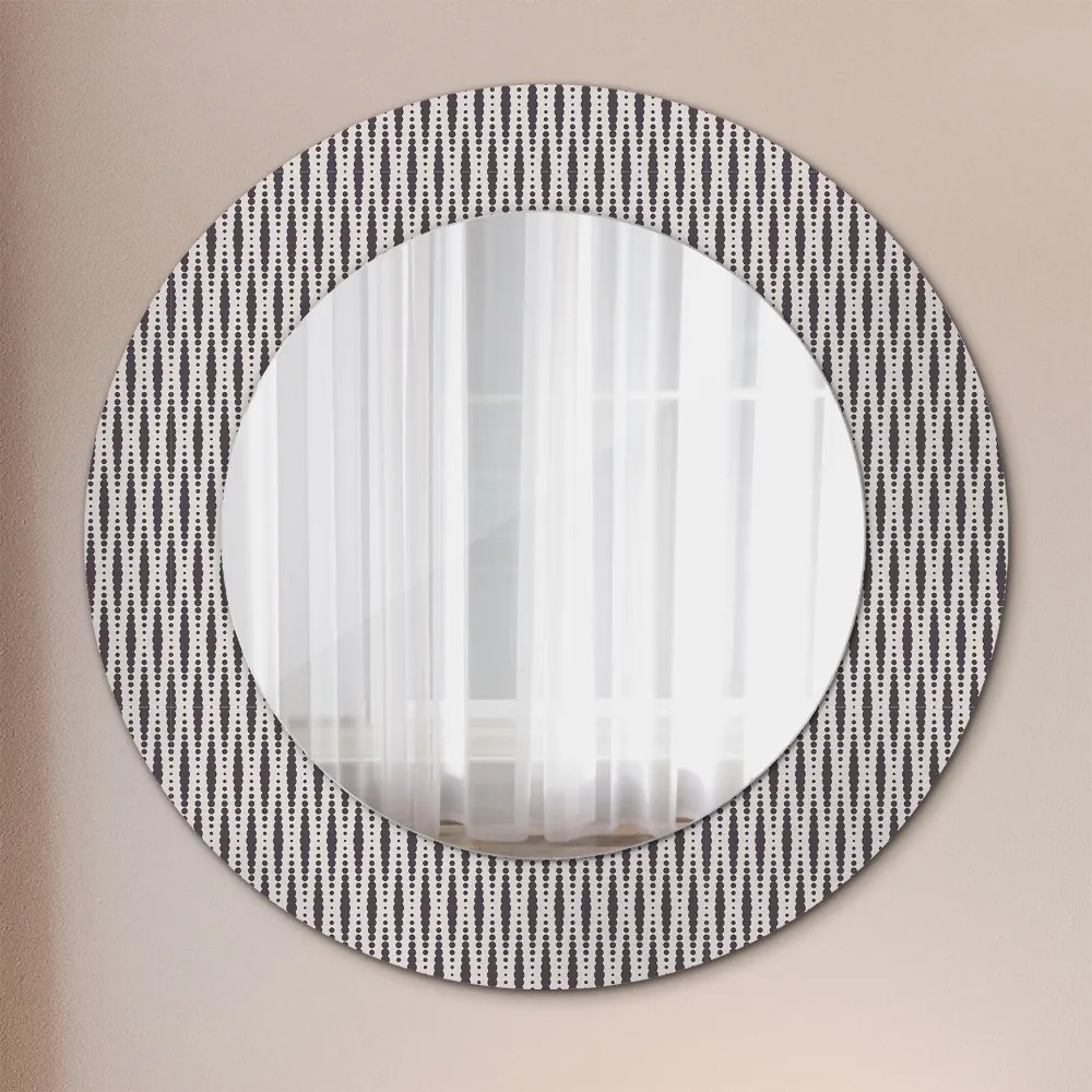 Kulaté dekorativní zrcadlo Geometrický tečka fi 50 cm