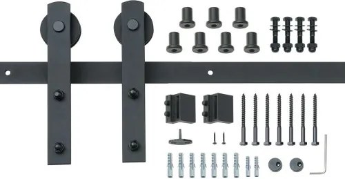 Hardwarová sada posuvných dvířek 2,4 m, 149,7 kg – 004-2,44 – GCYMWJTJHS8FDEY4EV0