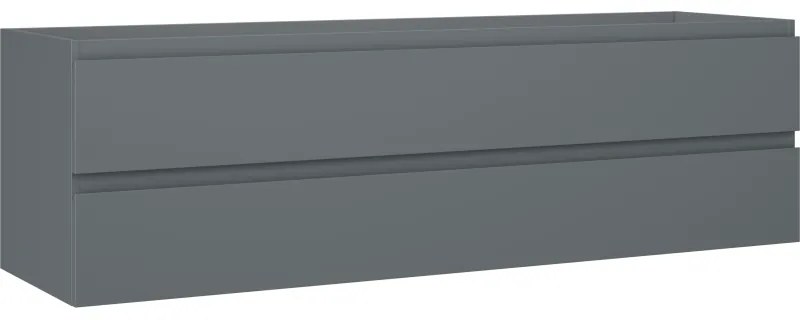 Mexen Orio koupelnová skříňka pod umyvadlo 160 cm, 2 zásuvky, grafit mat - 91A10-16047-2-BFF66