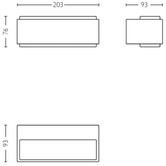Philips - LED Venkovní nástěnné svítidlo STRATOSPHERE LED/3,8W/230V 2700K IP44