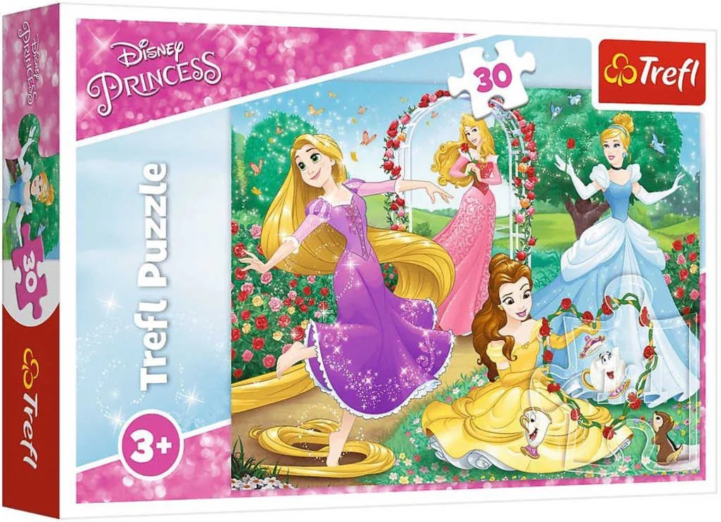 TREFL PUZZLE Disney Princezny skládačka 27x20cm 30 dílků tr118267