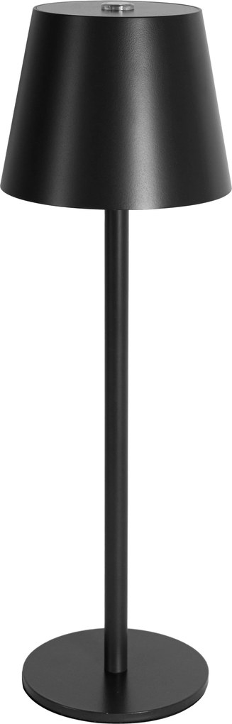 Toolight Toolight, dotyková LED noční stolní lampa 5W, 3 barvy světla, USB napájení, APP1365-T BLACK, černá matná, OSW-08628