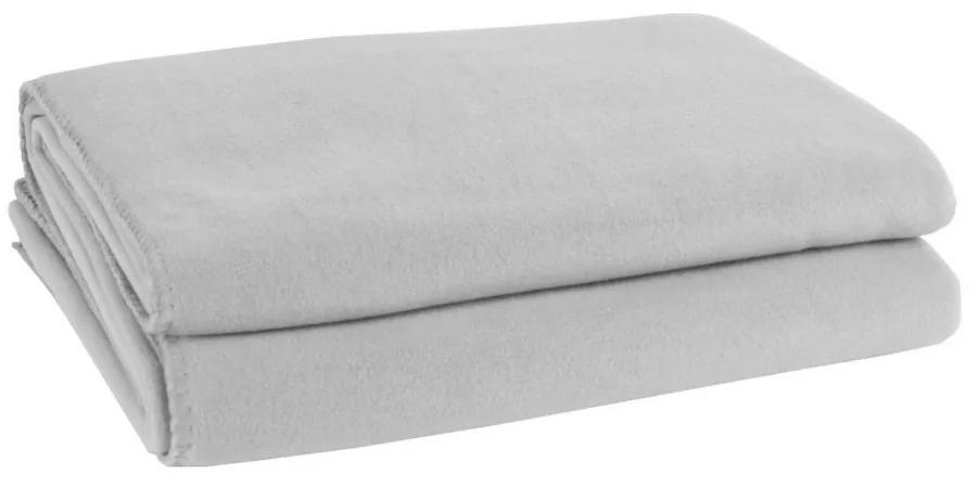 Fleecová deka Soft-Fleece light grey 110x150, Zoeppritz Německo Světle šedá  110x150 cm | BIANO
