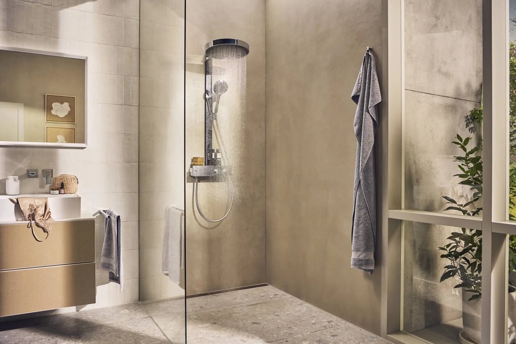 Hansgrohe Metropol, umyvadlová baterie pod omítku 225 mm, 2-otvorová instalace, chromová, 32526000