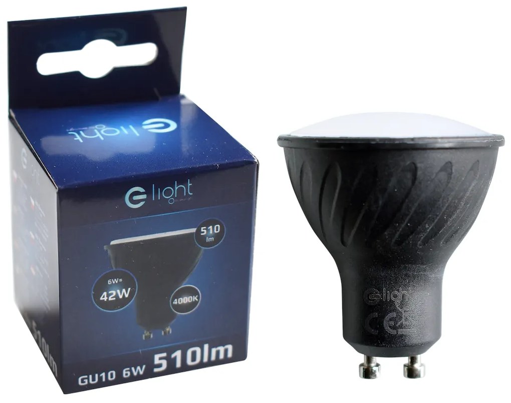 LED žárovka GU10 neutrální 4000k 6w 510 lm