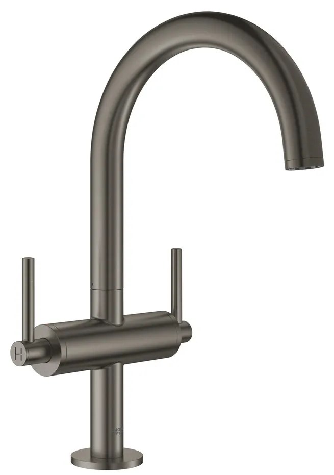 Grohe Atrio - Umyvadlová 1-otvorová baterie, kartáčovaný Hard Graphite 21022AL3