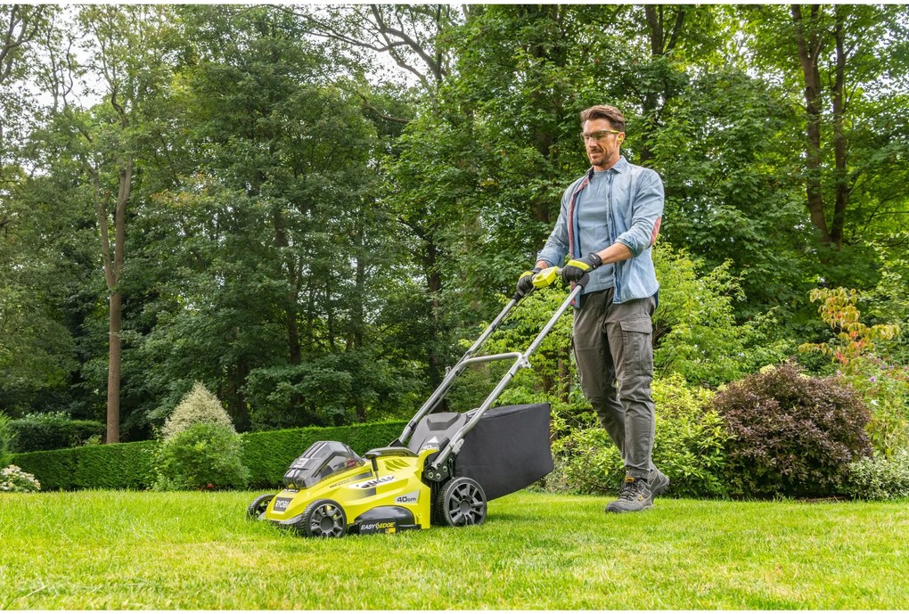Ryobi RLM36X41H50G 36V bezuhlíková sekačka na trávu šířka záběru 40cm