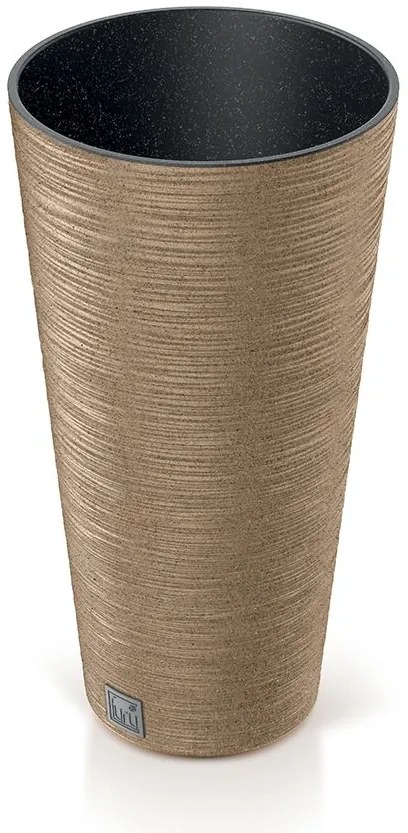 Prosperplast Květináč FURU SLIM ECO WOOD 25cm naturo