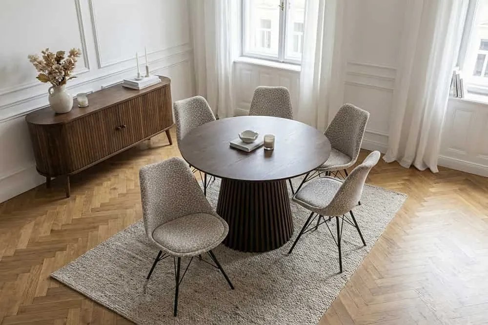 Designová židle Sweden béžová / šedá