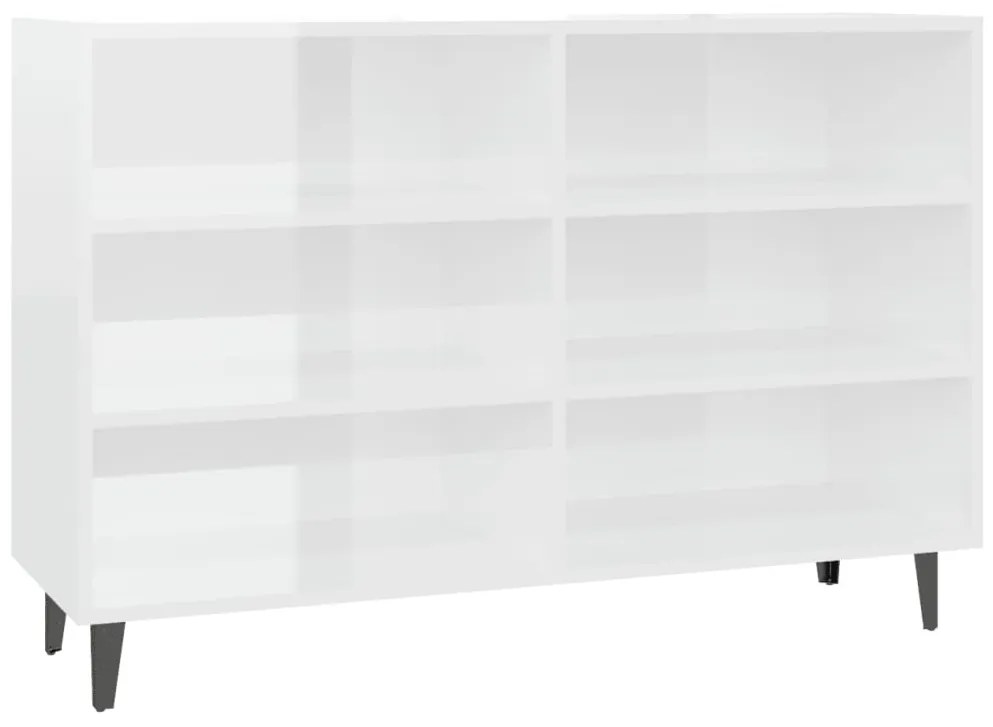 vidaXL Marketos Příborník bílý s vysokým leskem 103,5x35x70 cm kompozitní dřevo
