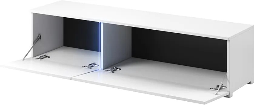 MAXIVA Skříňka pod TV - SIMPLE SRTV151, bílá/lesklá bílá