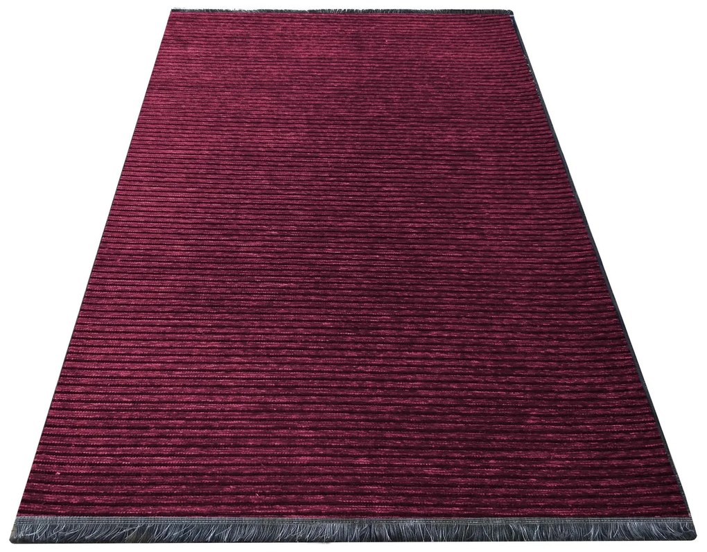 Stylový bordó protiskluzový koberec