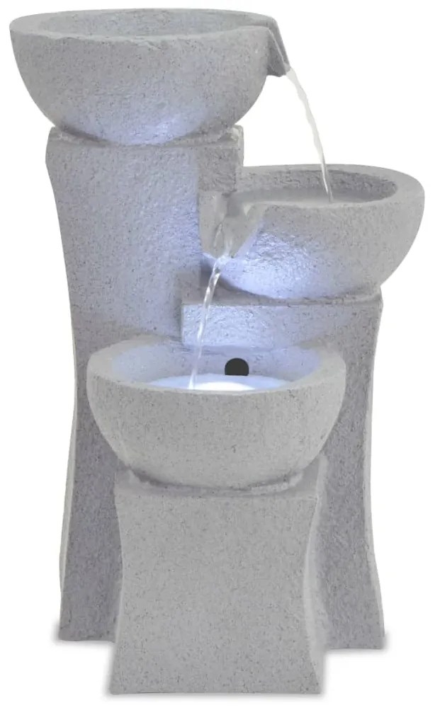 Interiérová fontána s LED osvětlením, polyresin 244290