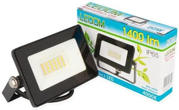 LEDIN LED reflektor LEDline 20W SLIM Neutrálna biela