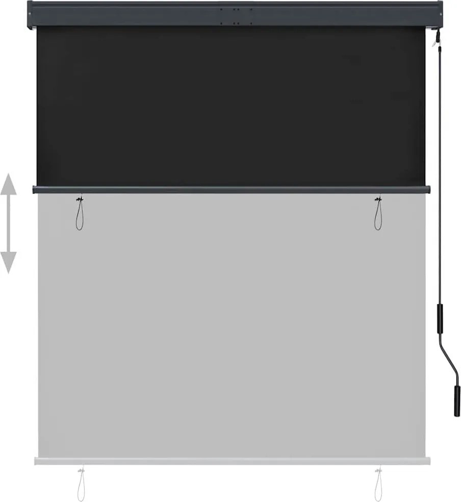 Venkovní roleta 140 x 250 cm antracitová 145970