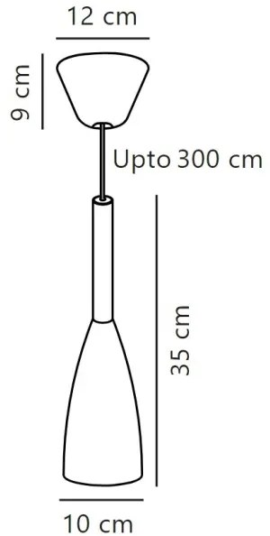 DFTP by Nordlux - Lustr na lanku PURE 1xE27/40W/230V