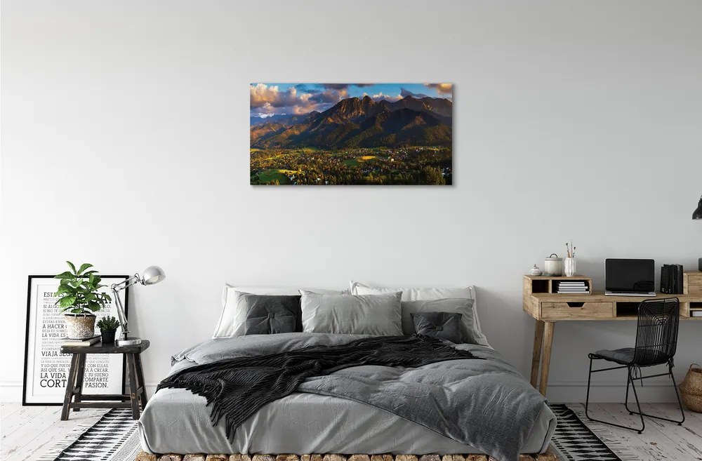 Obrazy na plátně Horské slunce 120x60 cm