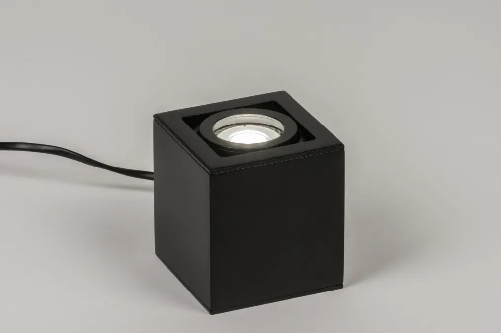 Stolní černá LED lampa Montgomery Black