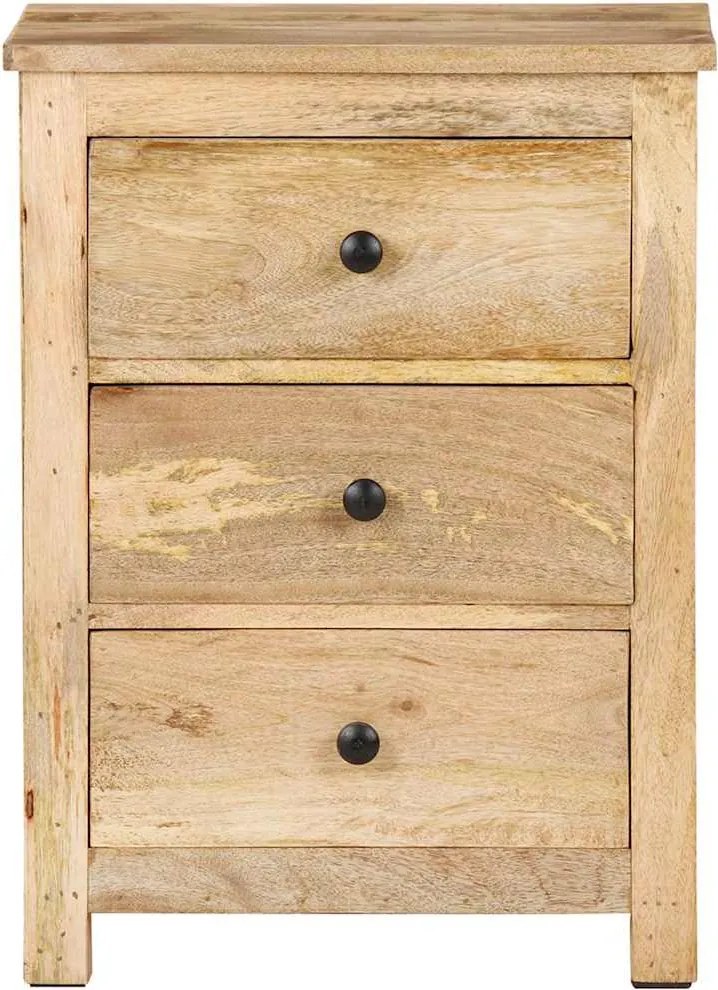 Noční stolek 45 x 35 x 60 cm masivní mangovníkové dřevo 320807