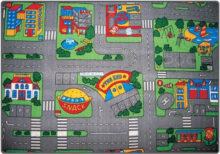 Spoltex | Dětský kusový koberec Playground 95x200cm - 95x200 (cena za ks)