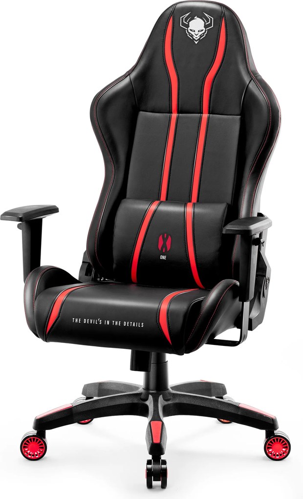 Herní křeslo z eko kůže King Size, černý-červený: Diablo X-One 2.0