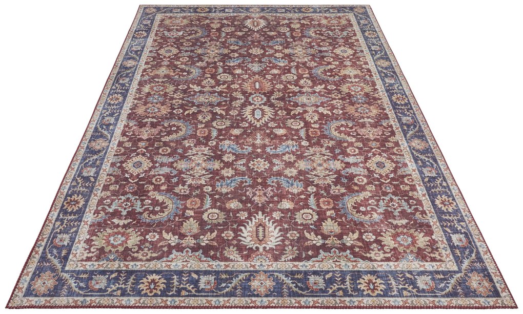 Hanse Home, Kusový koberec Asmar 104004 Bordeaux/Red, 200x290, červená, chodba / předsíň